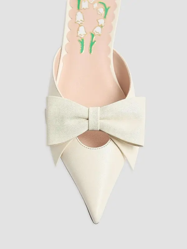Valentino Garavani Bowow Kidskin 20mm Mules
