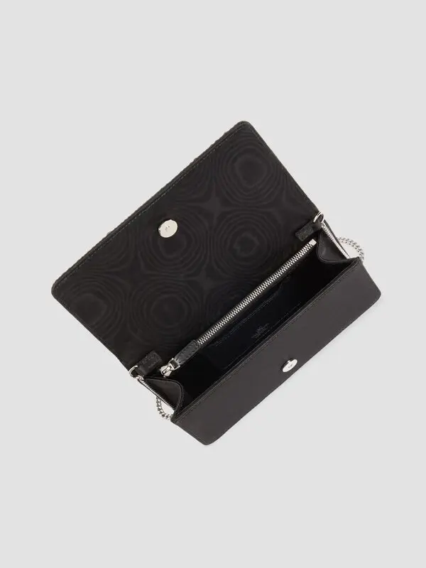 Valentino Garavani Vlogo Signature Mini Shoulder Bag In Swarovski Crystals