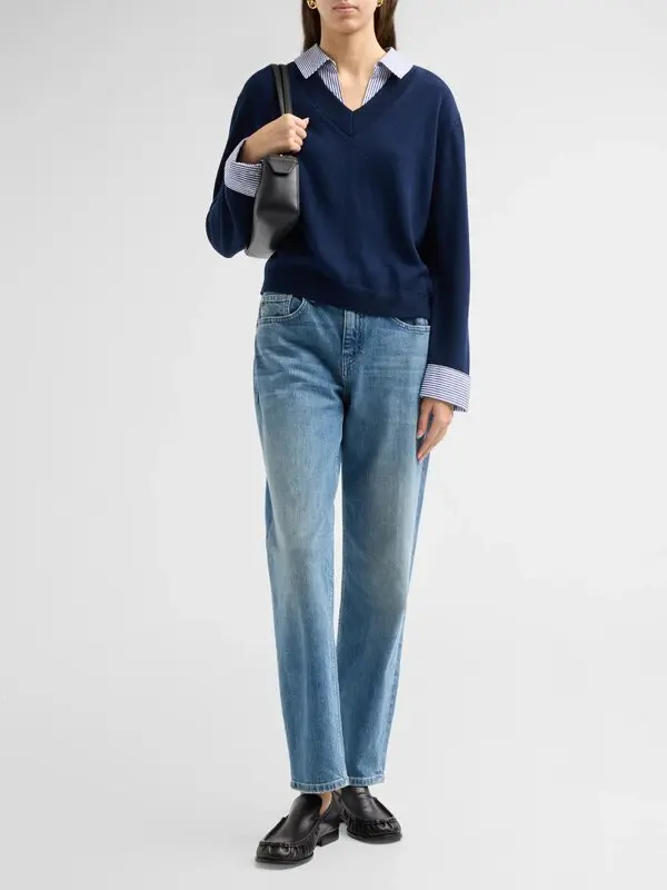 Tanya Taylor Esme 2-in-1 Layered Sweater - Midnight