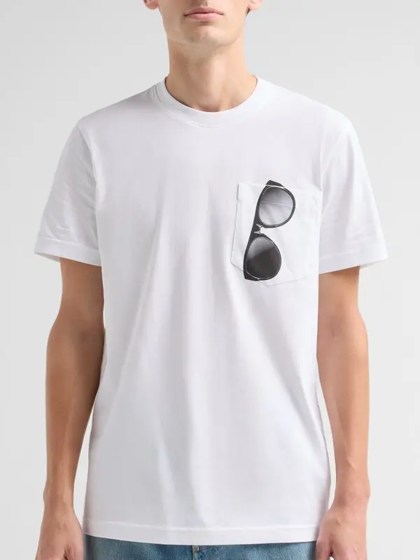 Moschino Trompe L'oeil Cotton Jersey T-shirt