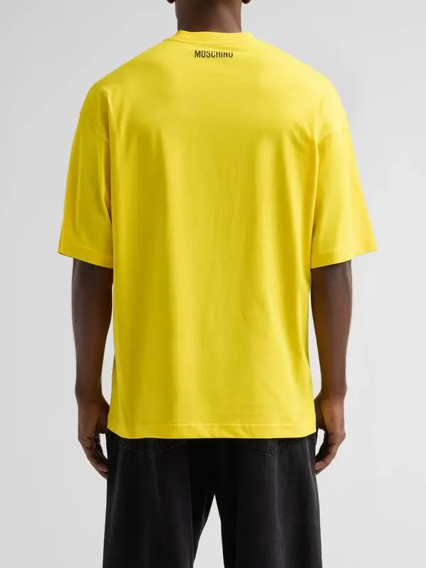 Moschino Smiley Face Jersey T-shirt - Multi Yellow