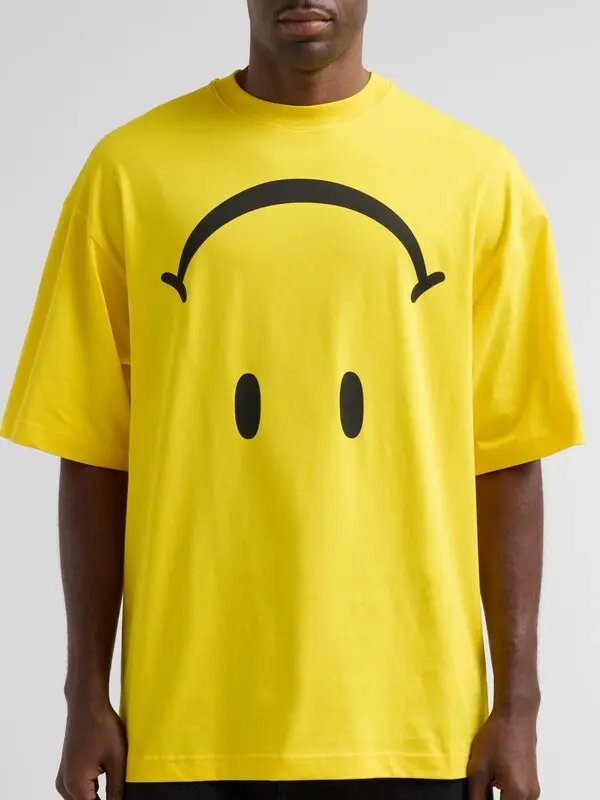 Moschino Smiley Face Jersey T-shirt - Multi Yellow