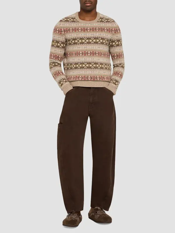 Etro X Birkenstock Embroidered Suede Boston Clogs - Marrone