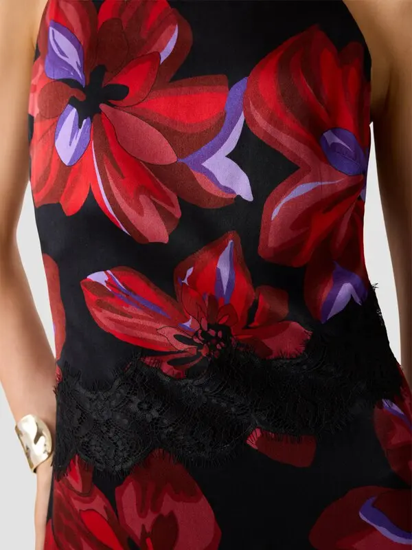 Ramy Brook Leila Floral Asymmetric Maxi Dress