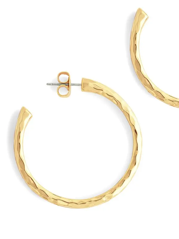 ANABEL ARAM Farrier Medium 18k--plated & Cubic Zirconia Hoop Earrings