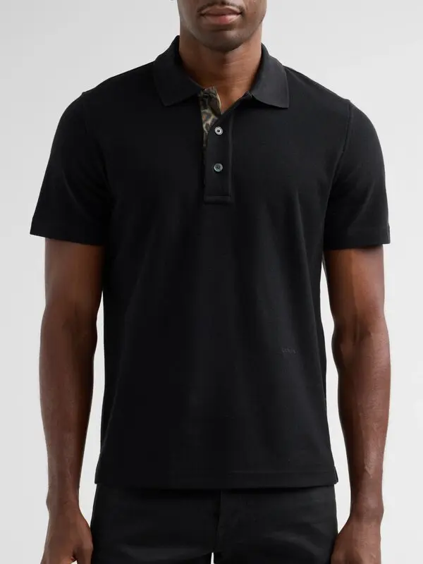 LANVIN Classic Leopard Polo Shirt