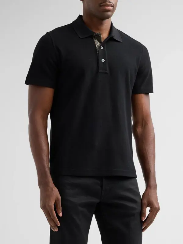 LANVIN Classic Leopard Polo Shirt