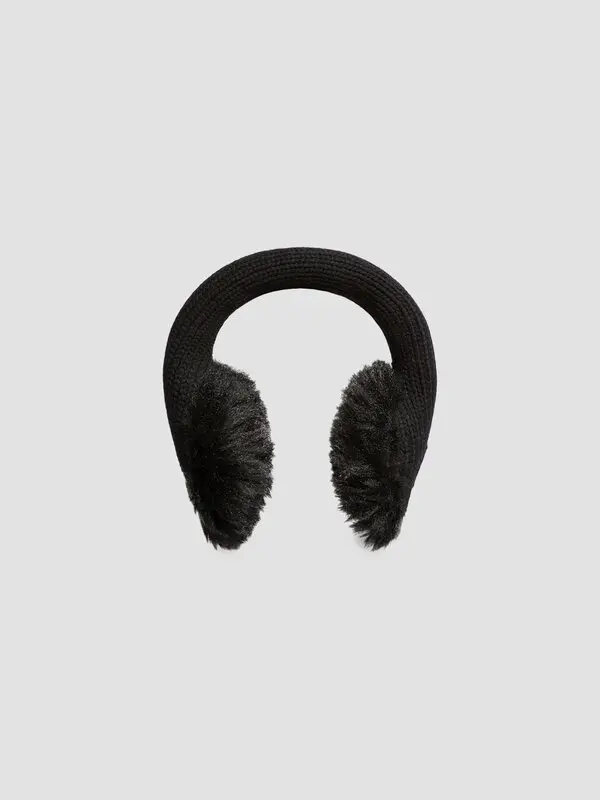 Moncler Wool Earmuffs - Black