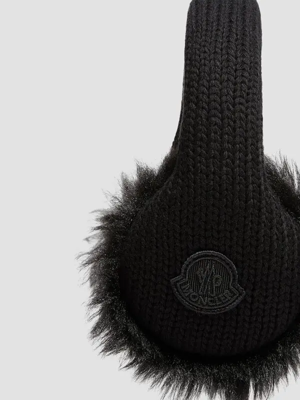 Moncler Wool Earmuffs - Black