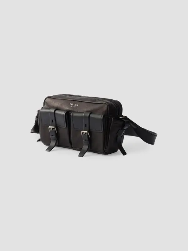 Prada Route Leather Shoulder Bag