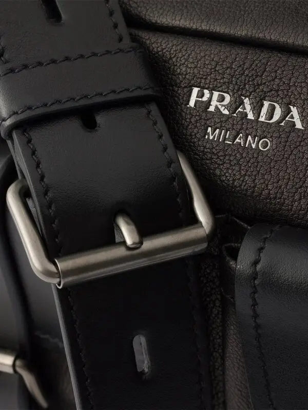 Prada Route Leather Shoulder Bag