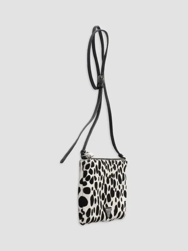 Prada Small Printed Calf Hair Leather Shoulder Bag
