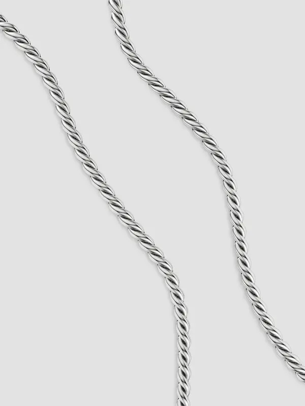 David Yurman Sculpted Cable Chain Necklace In Sterling 5.7mm