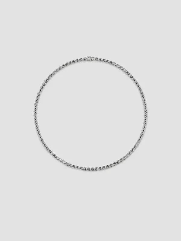David Yurman Sculpted Cable Chain Necklace In Sterling 5.7mm