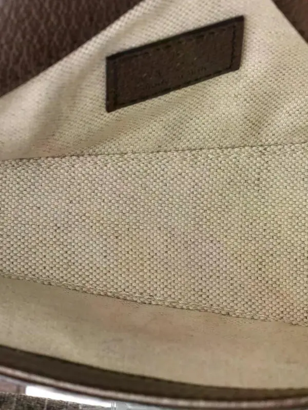 Gucci Horsebit 1955 Asymmetric Gg Coated Canvas Mini Shoulder Bag