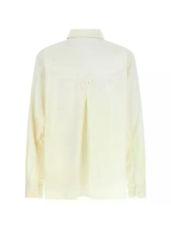 WILLY CHAVARRIA Logo-embroidered Chest-pockets Shirt - Neutrals