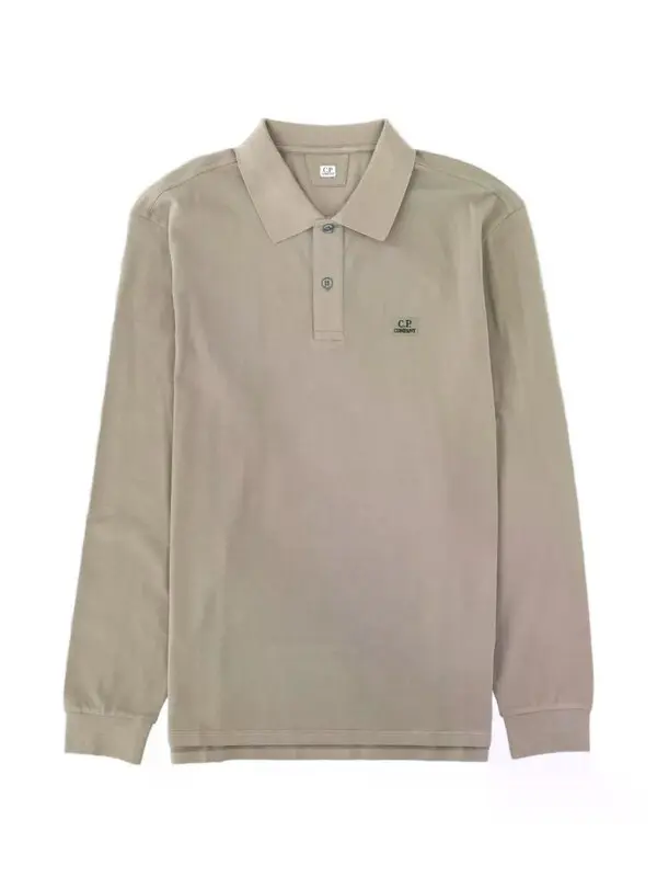 C.P. COMPANY Long-sleeve Polo Shirt - Neutrals