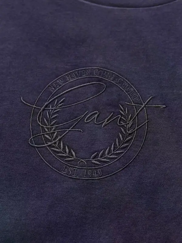 Gant Logo-embroidered T-shirt