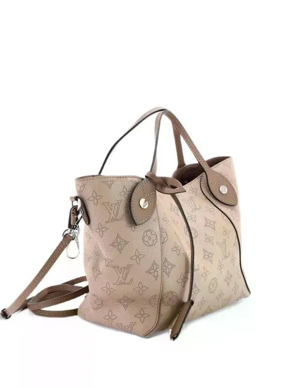 LOUIS VUITTON Hina Handbag Mahina Leather Pm Shoulder Bag - Neutrals
