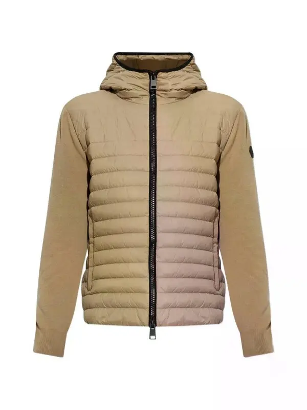 Moncler Padded Cashmere-blend Cardigan - Neutrals
