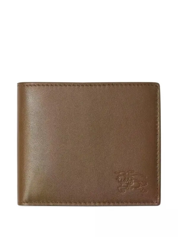 Burberry Pop Check Bifold Wallet - Brown