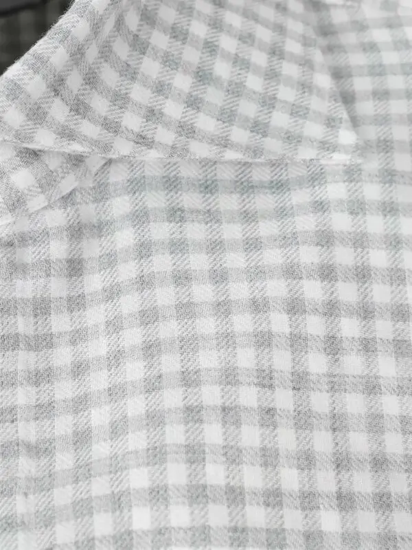 VINCENZO DI RUGGIERO Gingham-check Long-sleeve Shirt
