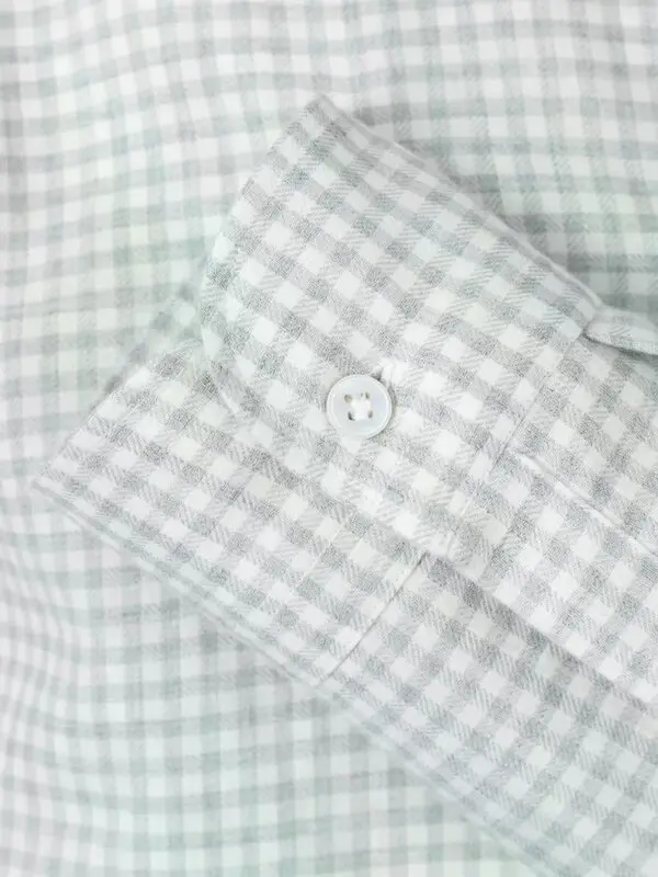 VINCENZO DI RUGGIERO Gingham-check Long-sleeve Shirt
