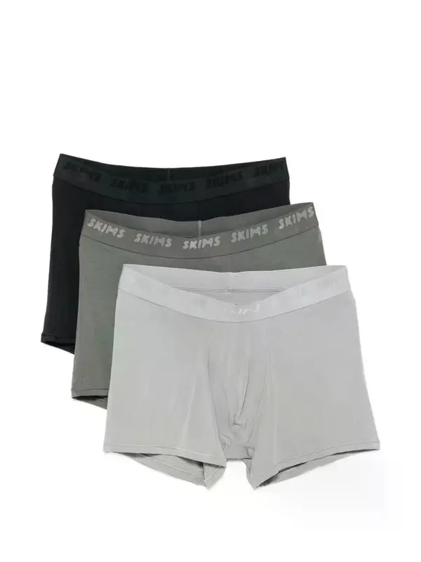 SKIMS Logo-waistband Boxers - Black