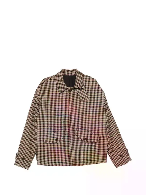 INLINUM Check-pattern Button-up Jacket