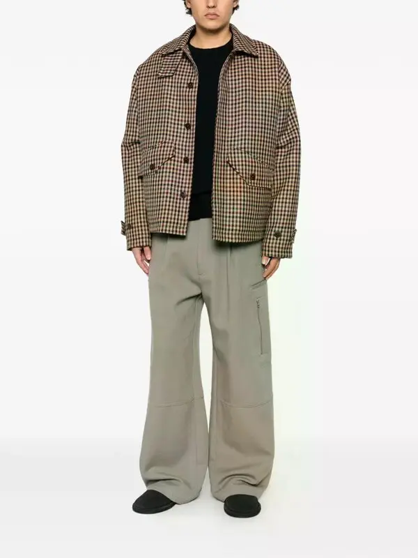 INLINUM Check-pattern Button-up Jacket