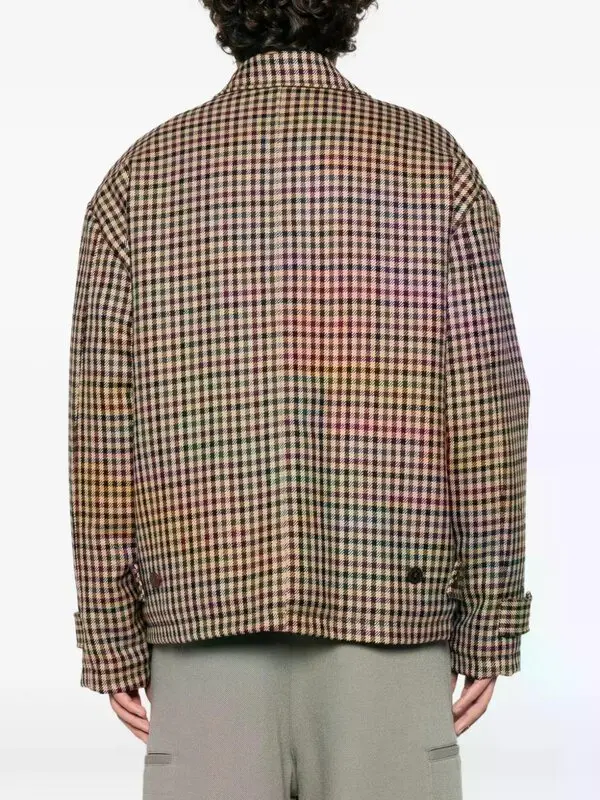 INLINUM Check-pattern Button-up Jacket