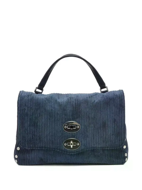 ZANELLATO Small Postina Stud-embellished Corduroy Tote Bag