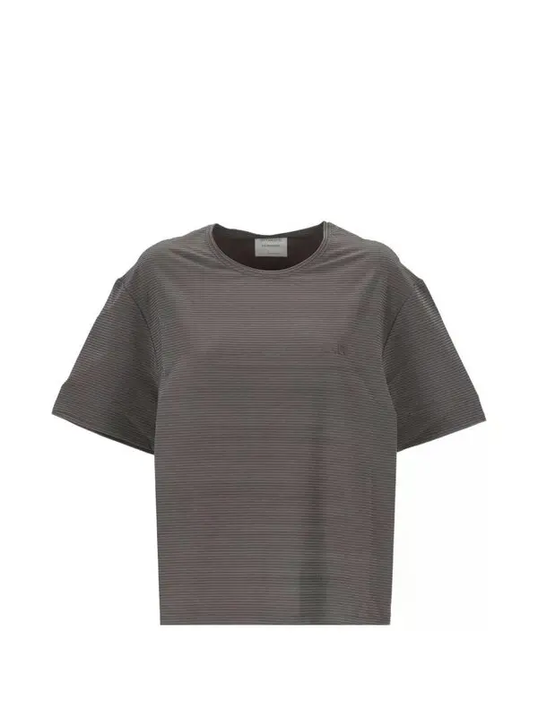 OPTIMISTIC RUNNERS Ribbed Logo-patch T-shirt
