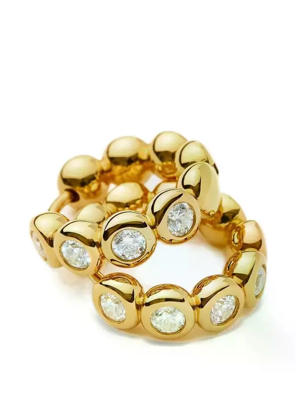 MISSOMA Tennis Cubic Zirconia Hoop Earrings