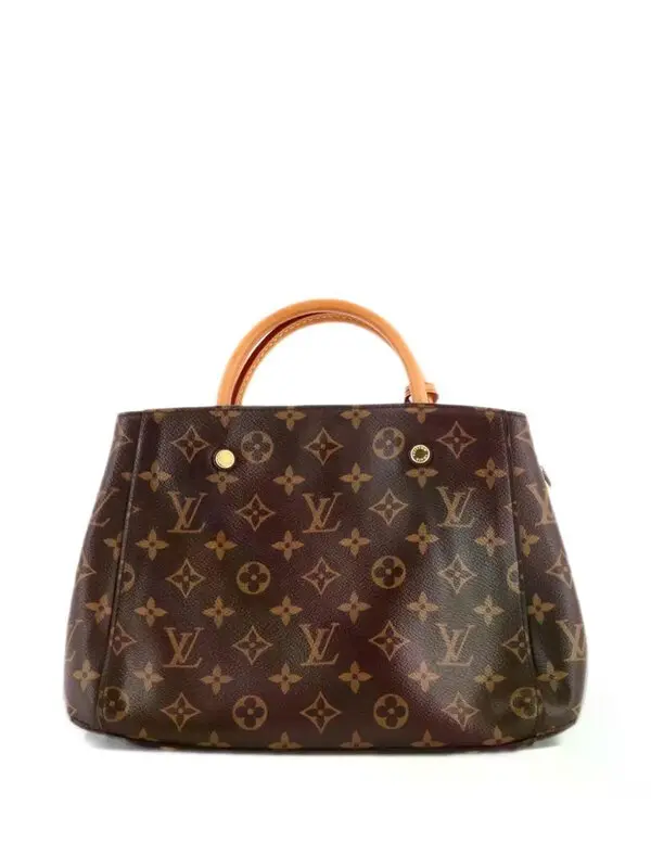 LOUIS VUITTON Montaigne Handbag Monogram Canvas Bb Satchel - Espresso Monogram