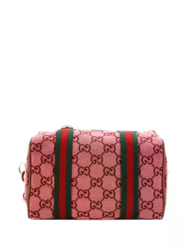 Gucci Web Boston Bag Gg Canvas Mini Travel Bag