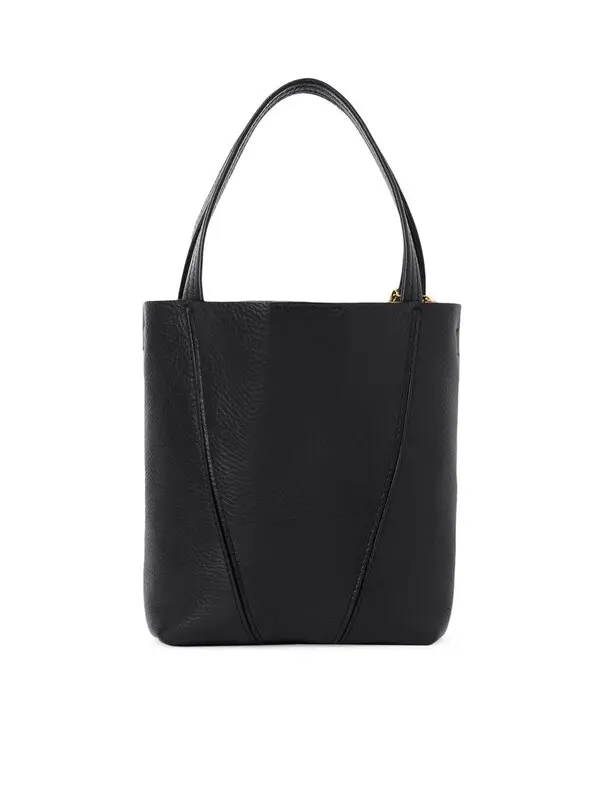 Chloé Spin Small Tote Bag In Grainy Leather