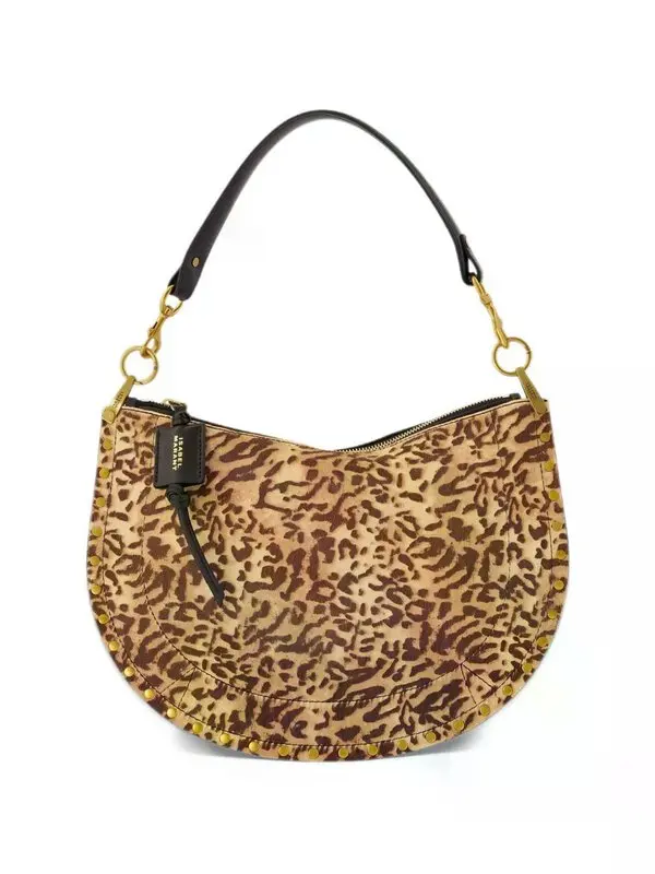 Isabel Marant Étoile Oskan Soft Leopard-print Clutch Bag