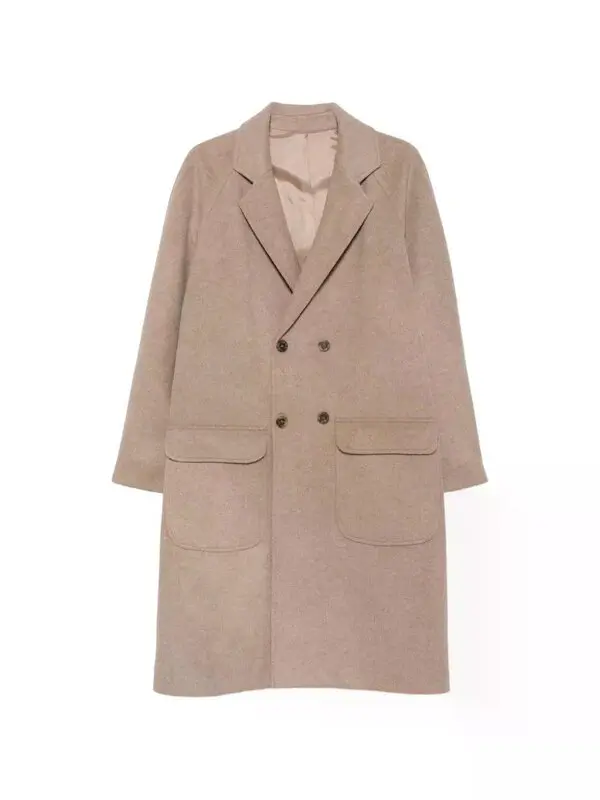 OFFICINA SARTORIALE Double-breasted Notched-lapels Coat