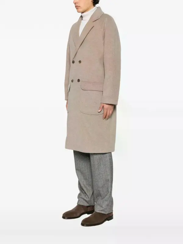 OFFICINA SARTORIALE Double-breasted Notched-lapels Coat