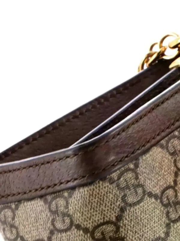 Gucci Ophidia Chain Shoulder Bag Gg Coated Canvas Small Crossbody Bag