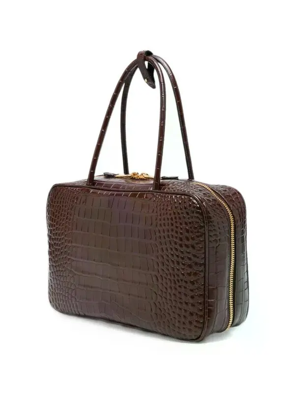 Miu Miu Croc-effect Leather Tote Bag