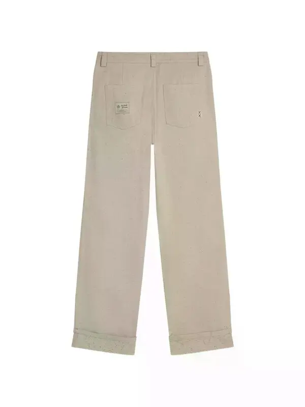 Scotch & Soda Speckled-effect Cotton Trousers