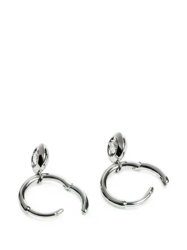 Monica Vinader Round Diamond Huggie Earrings