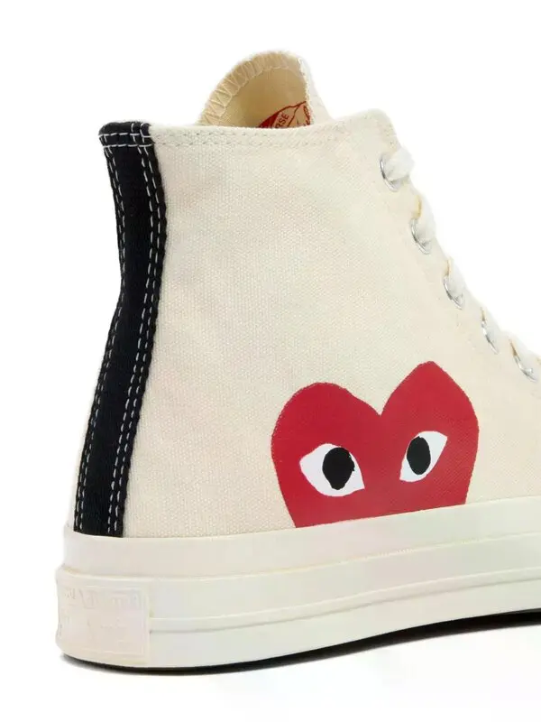 Play Comme Des Garcon X Converse Chuck 70 Heart-print Sneakers
