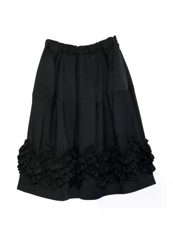 Comme Des Garçons Ruffled Tiered Midi Skirt