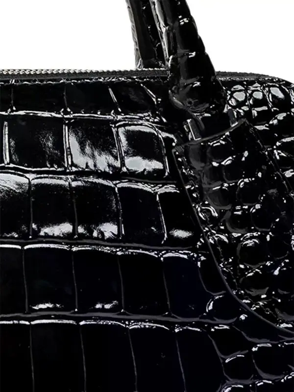 Tory Burch Lock Croc-embossed Top-handle Bag