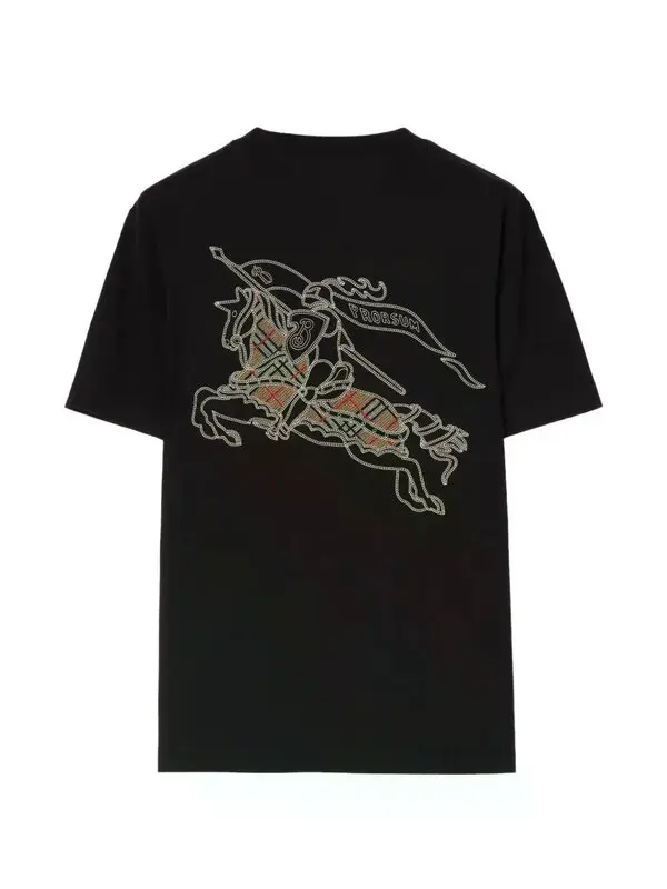 Burberry Check B Motif Cotton T-shirt