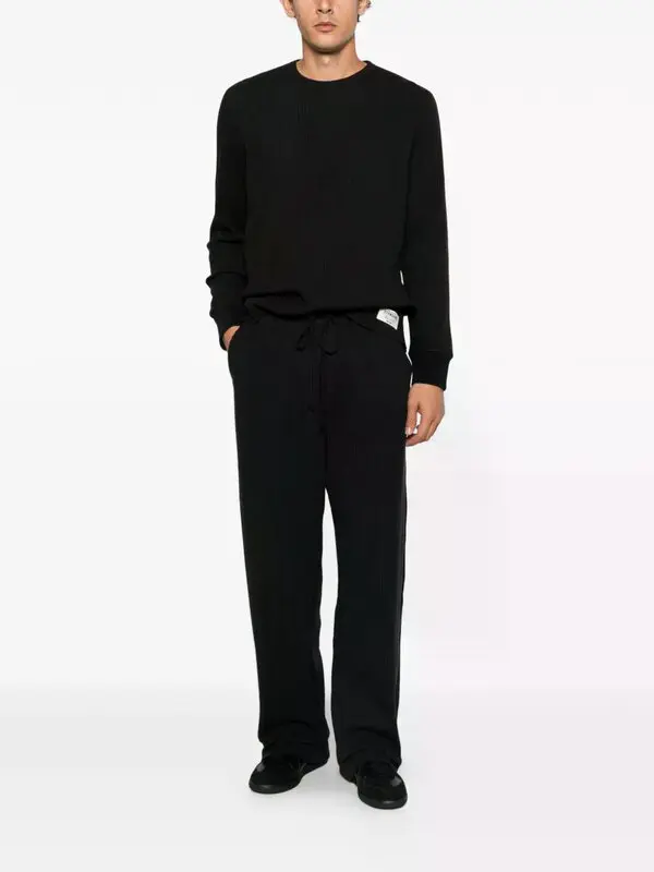 SKIMS Waffle-knit Logo-patch Sweatshirt