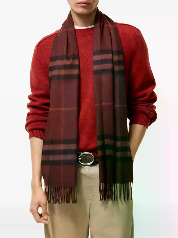Burberry Check Cashmere Scarf